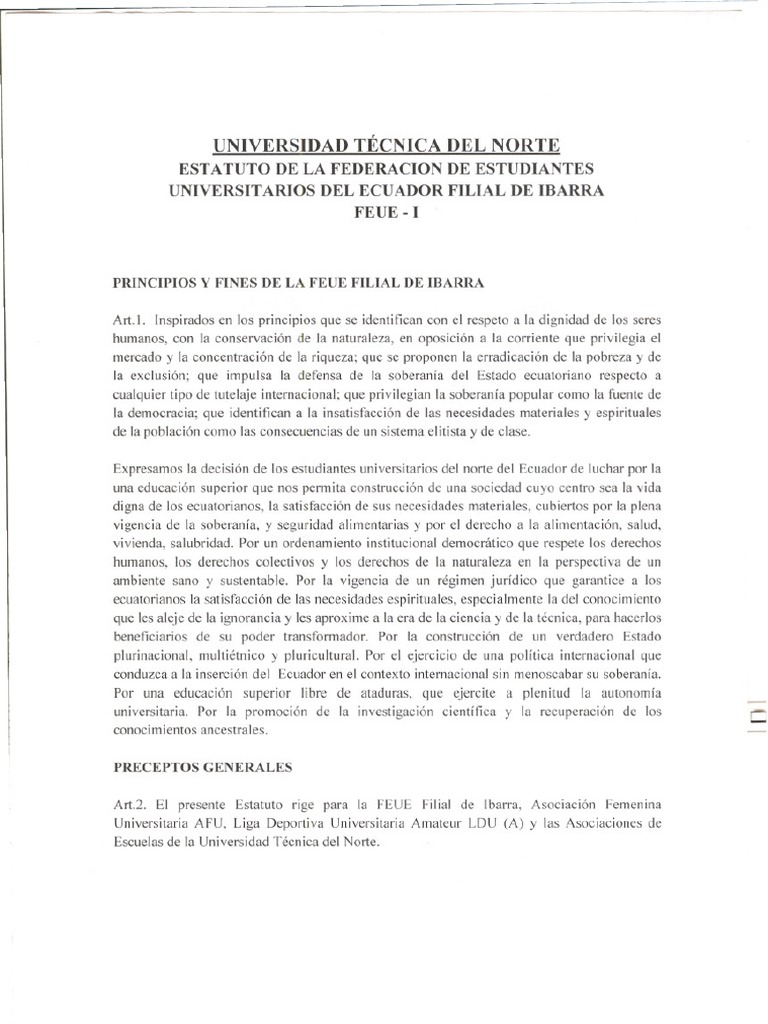 Reglamento Feue I | PDF