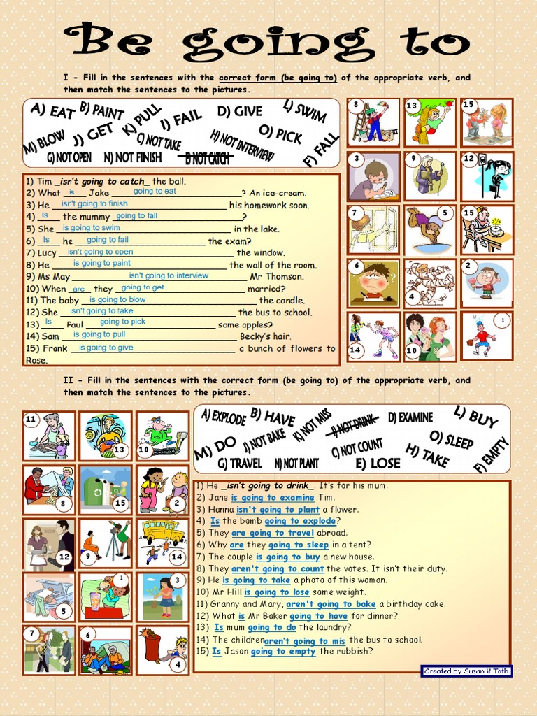 be going to worksheet | PDF
