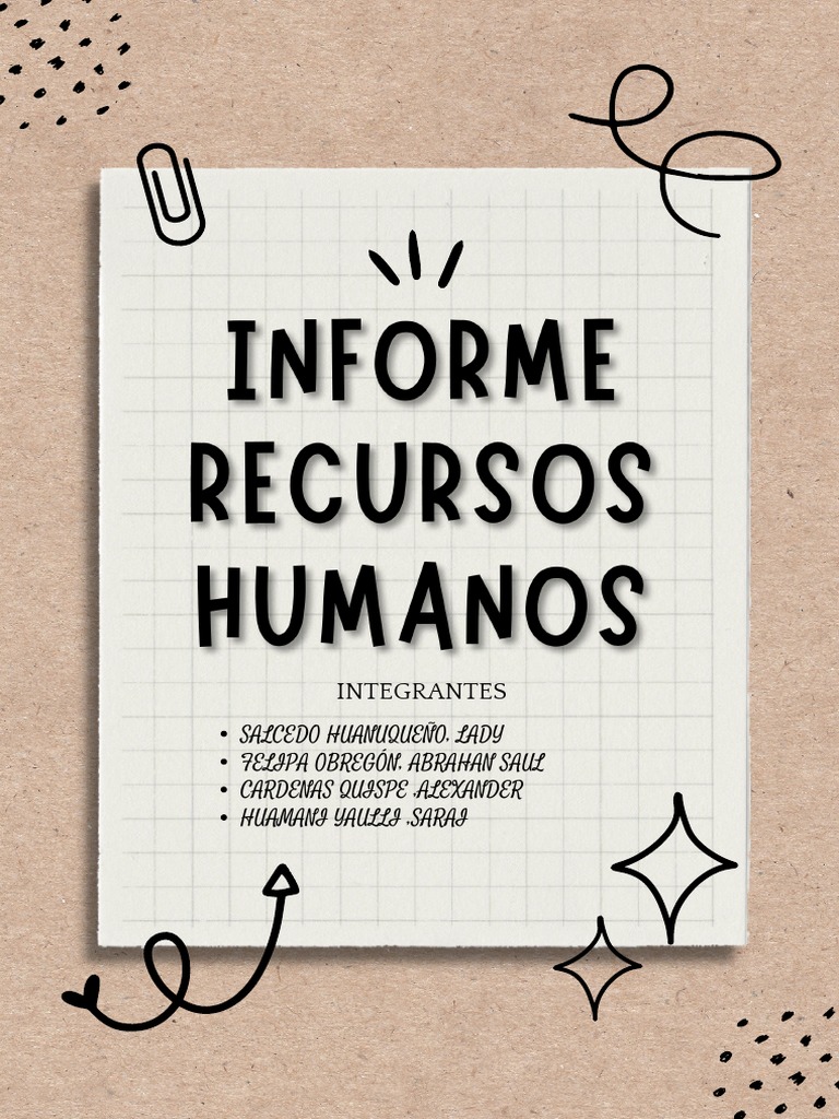 Informe Recursos Humanos | PDF