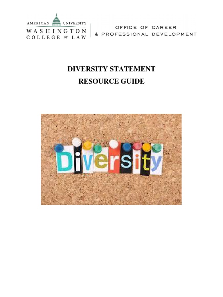 Diversity Statement Resource Guide Fall 2016 | PDF