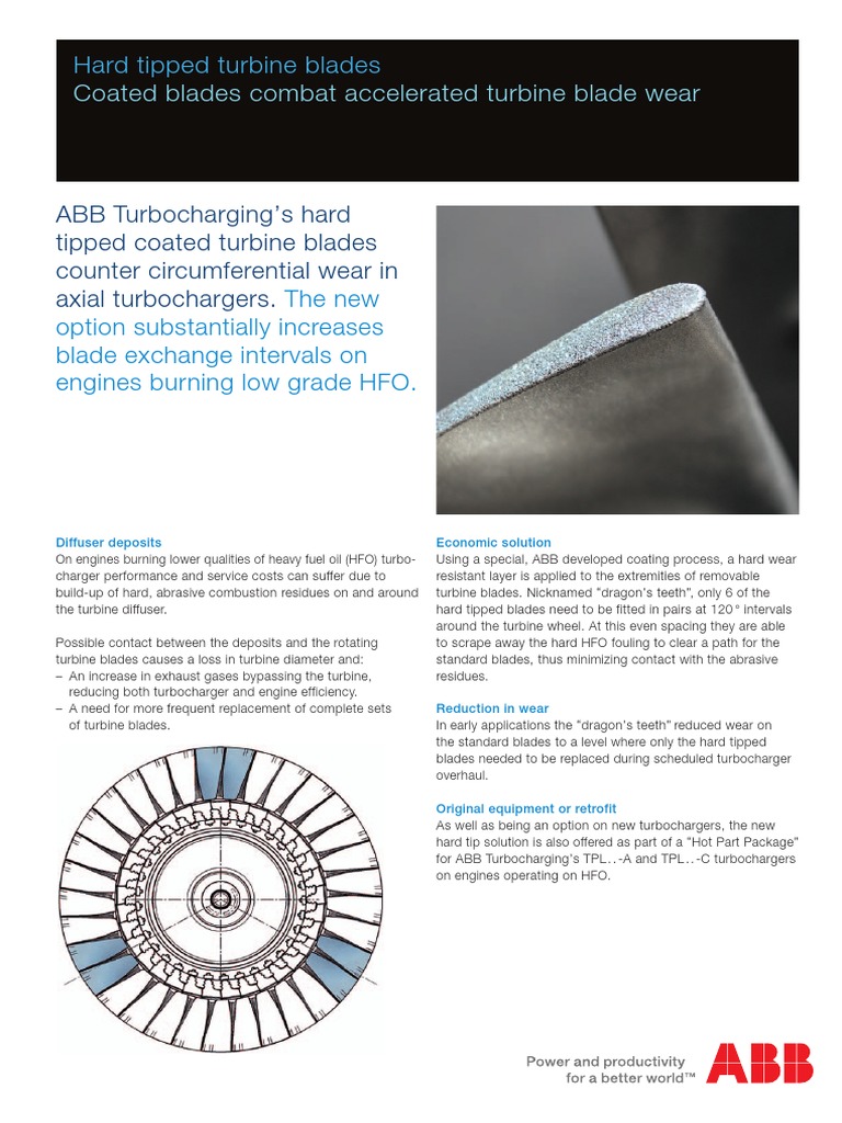 Abb Coated Blades | PDF | Turbocharger | Engines