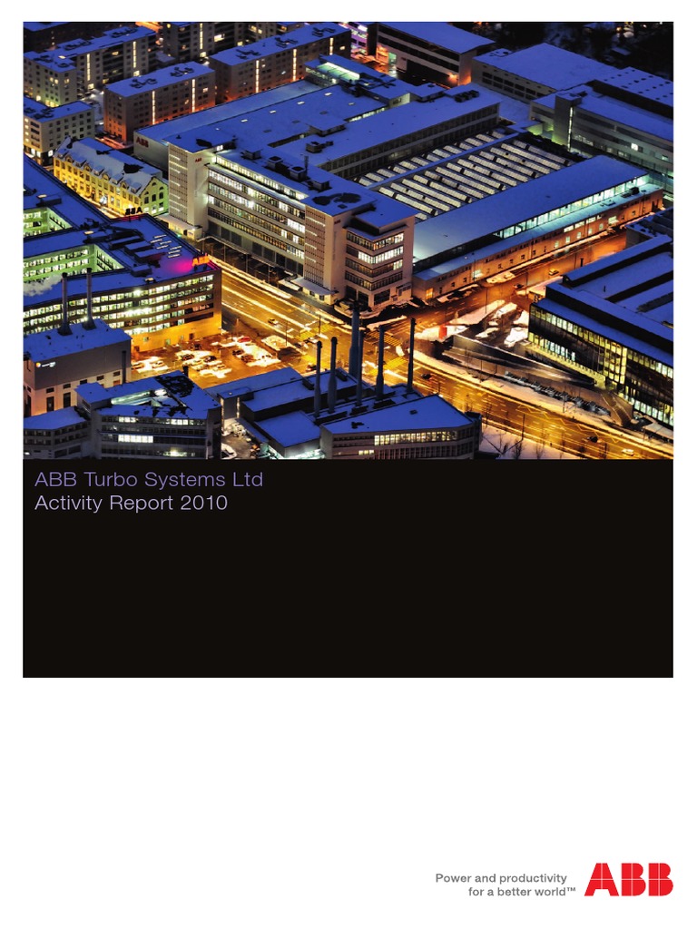 ABB Turbo Systems LTD - Activity Report 2010 | PDF | Engines | Turbocharger