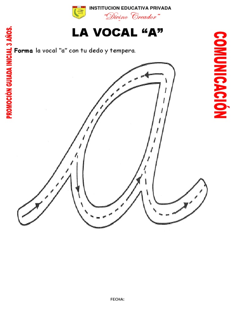 La-Vocales para-Niños-de-3-Años | PDF