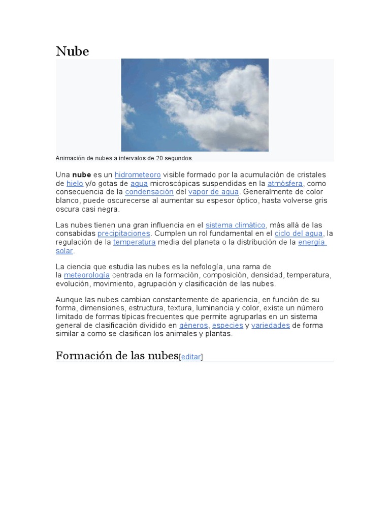 Nubes | PDF