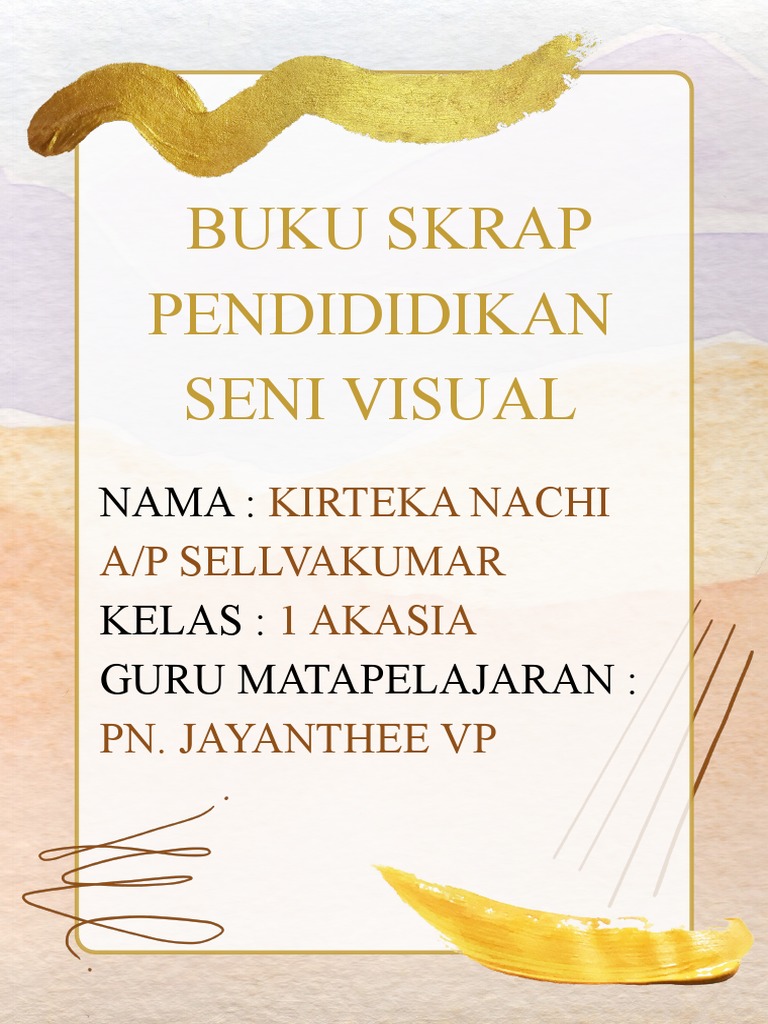 Folio Seni Tingkatan 2 | PDF | Kajian Bahasa Asing