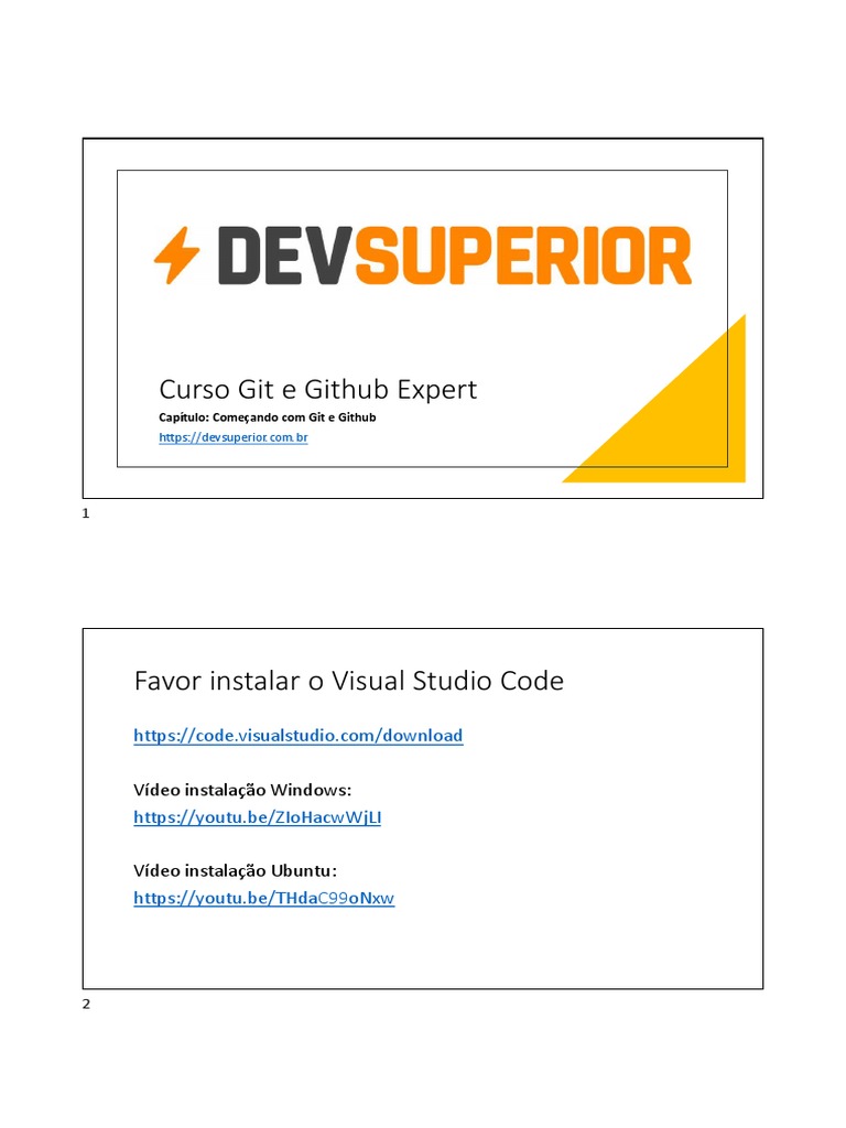 01 Começando Com Git E Github Slides Pdf 