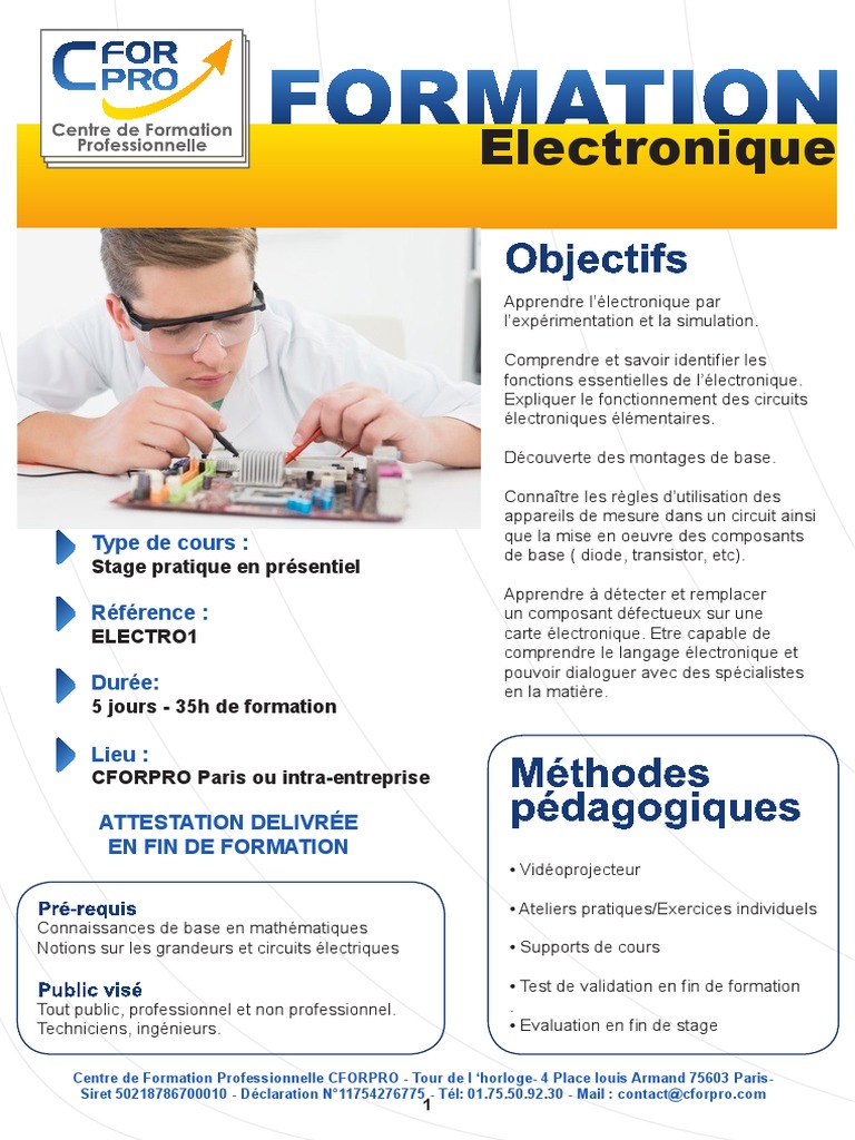Formation Electronicien Pdf