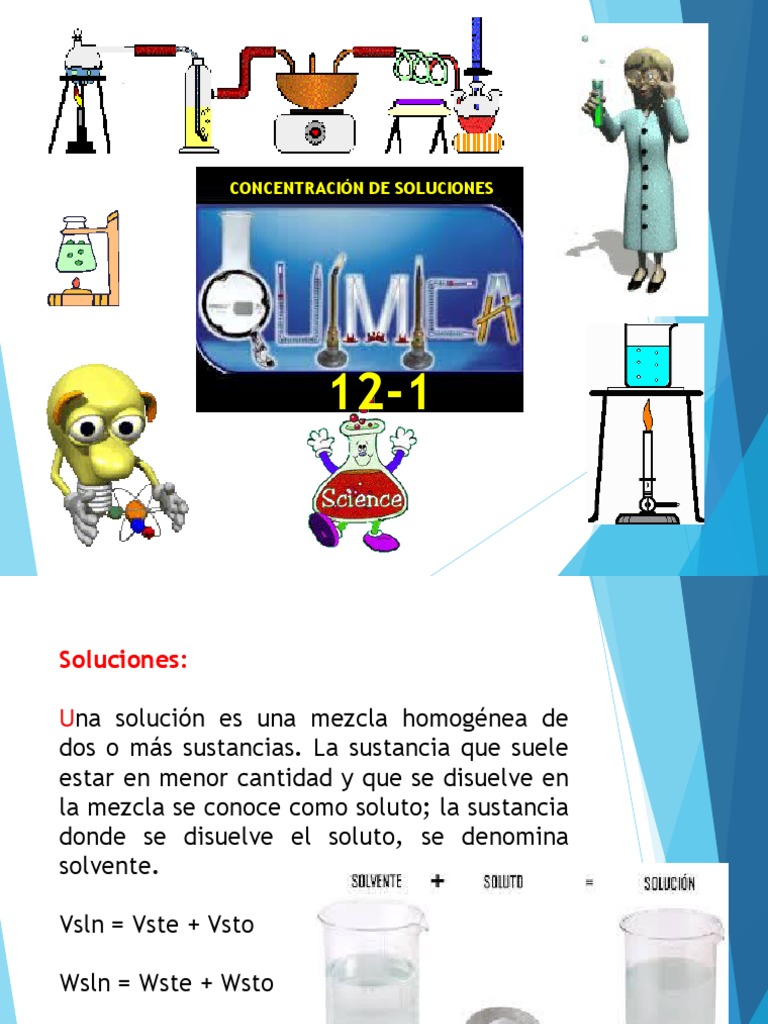 12 - Preicfes, Clase 12 (Concentracion de Soluciones) | PDF | Concentración | Química analítica
