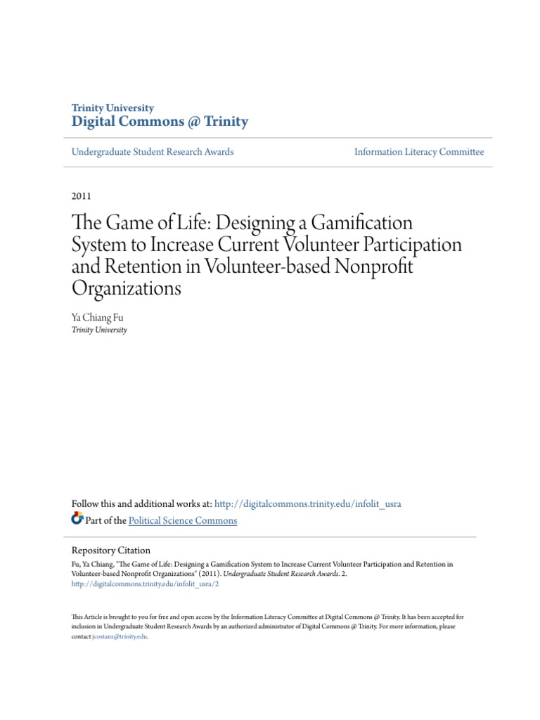 Designing A Gamification System To Increase Current Volunteer ...