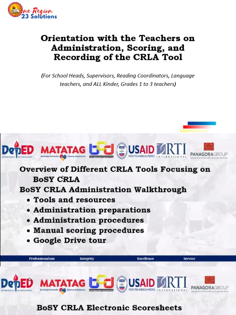 2.crla General Orientation Guide | PDF | Phonics | Applied Linguistics