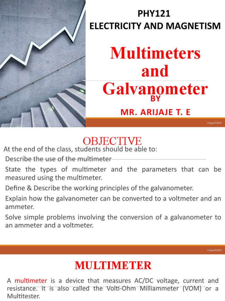 Multimeters and Galvanometer 2021-2022 | PDF | Electrical Equipment | Electric Power