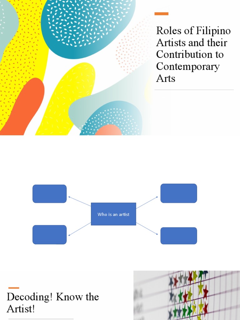 w4 C Roles of Filipino Artists and Their Contribution To | PDF ...