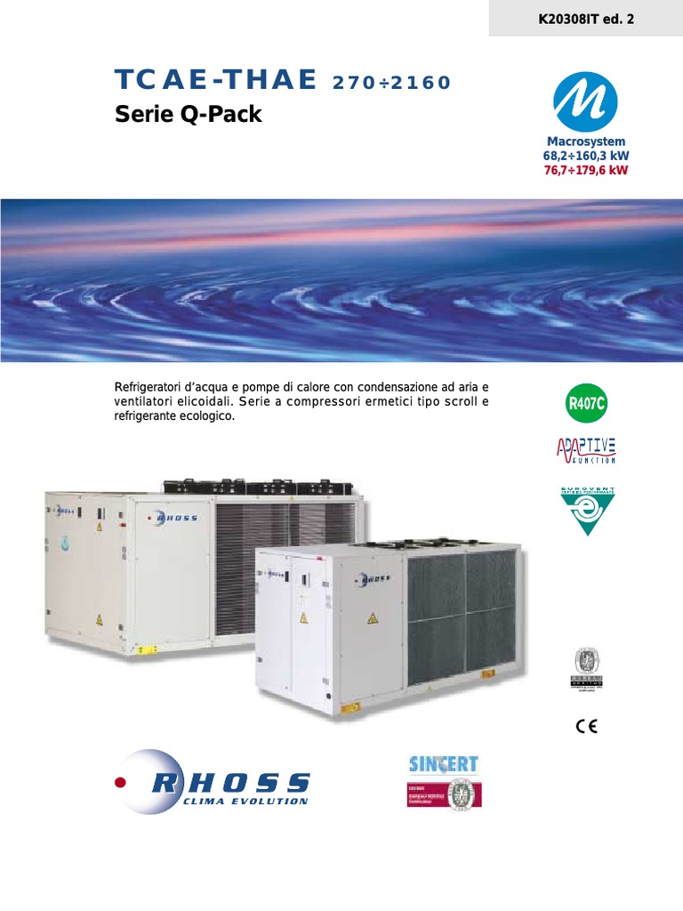 TCAE-THAE 270Ã 2160 - Rhoss | PDF