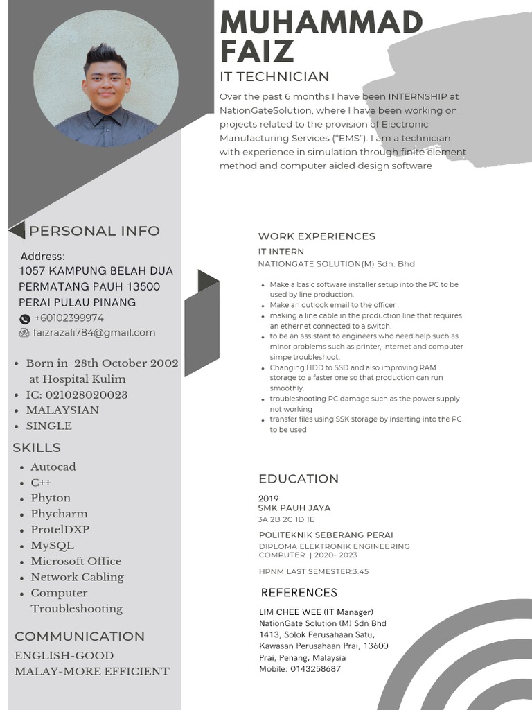 Resume M.faiz | PDF