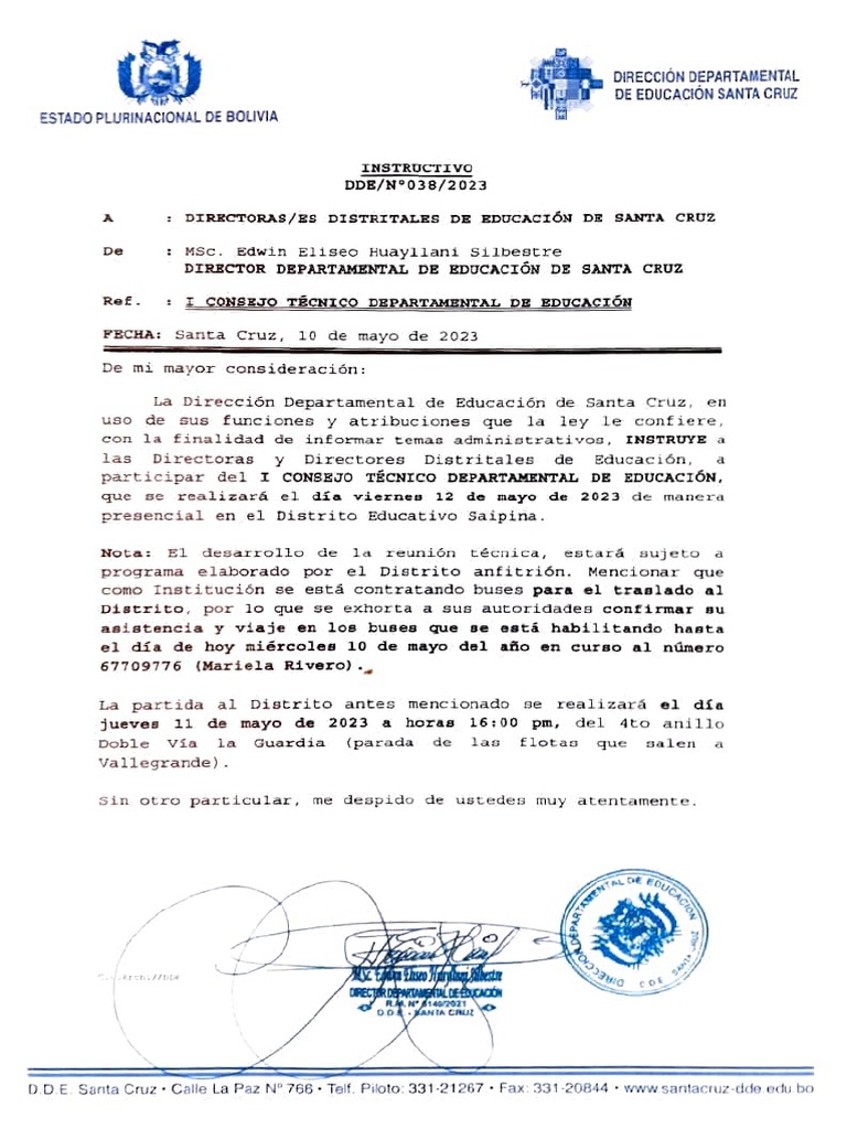 Instructivo Dde-N°038-2023 | PDF