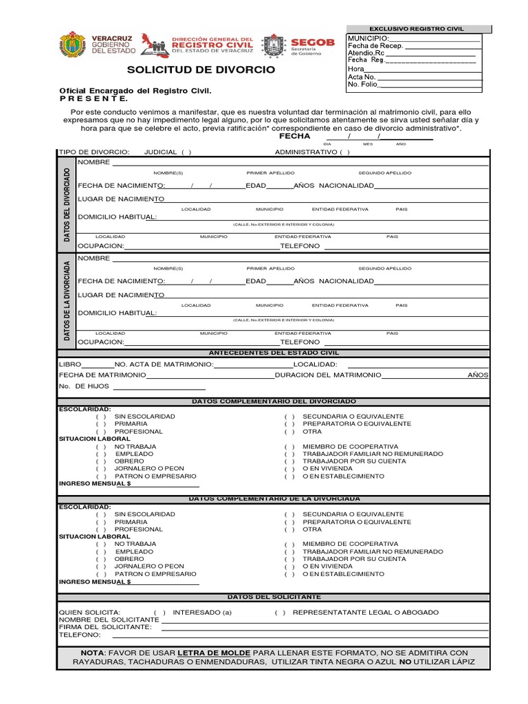 Sol Div 2021 | PDF | Divorcio | Matrimonio