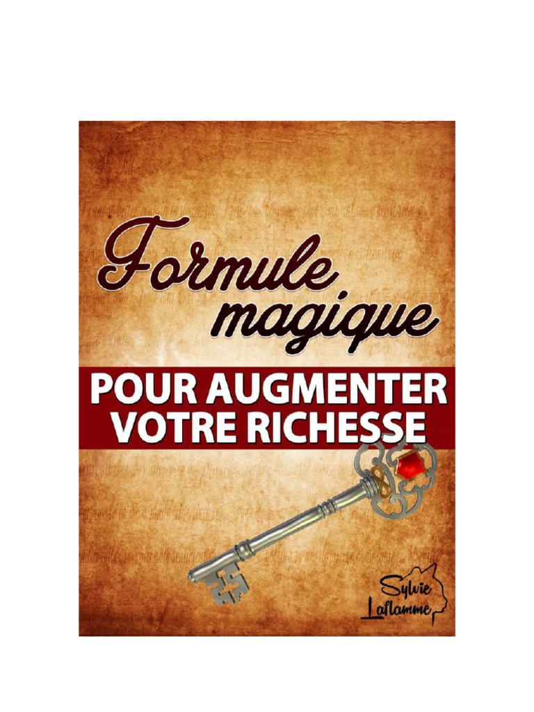 Formule Magique Pour Augmenter Votre Ric | PDF | Émotions | Dépôt légal