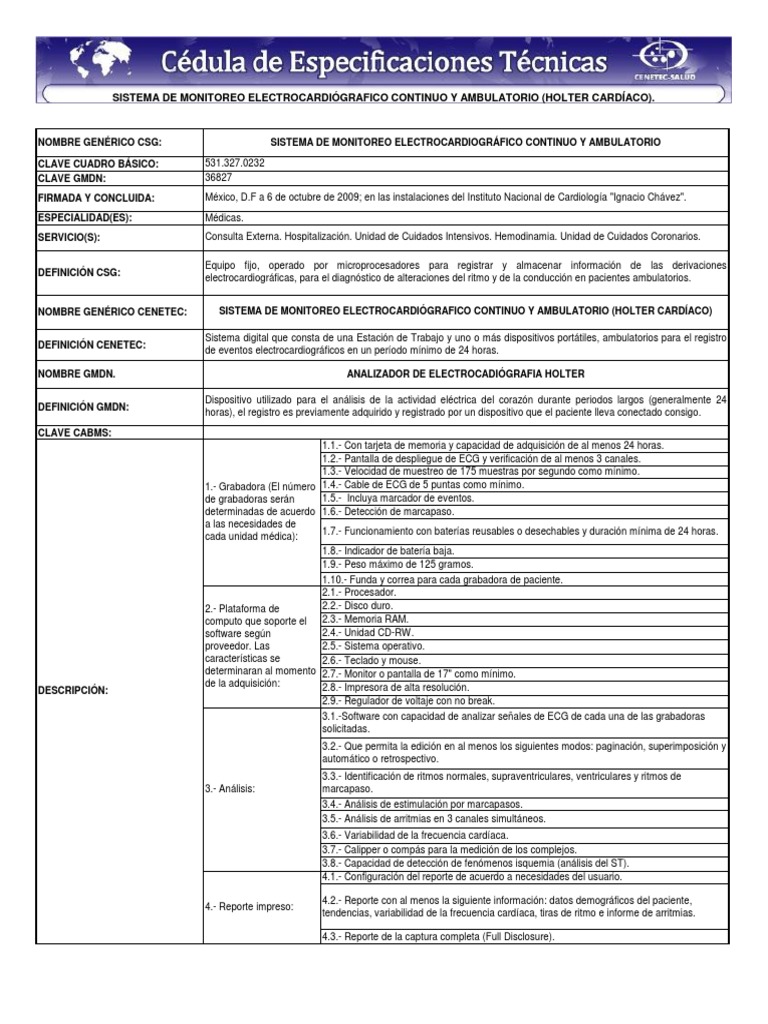 Holter Cardíaco: Monitoreo ECG 24h | PDF | Electrocardiografia ...