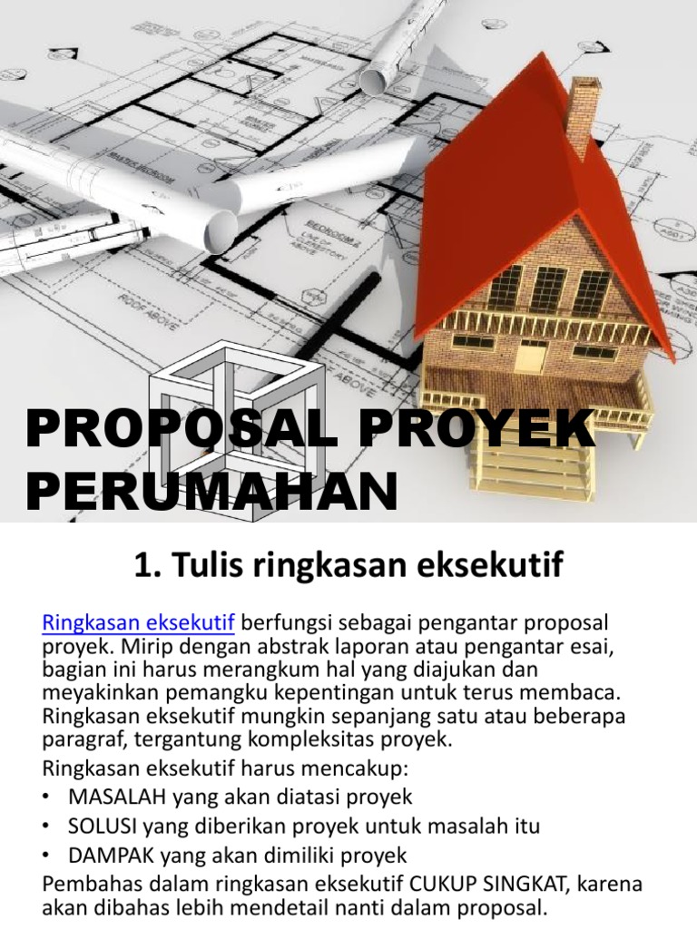Contoh Proposal Proyek Perumahan | PDF