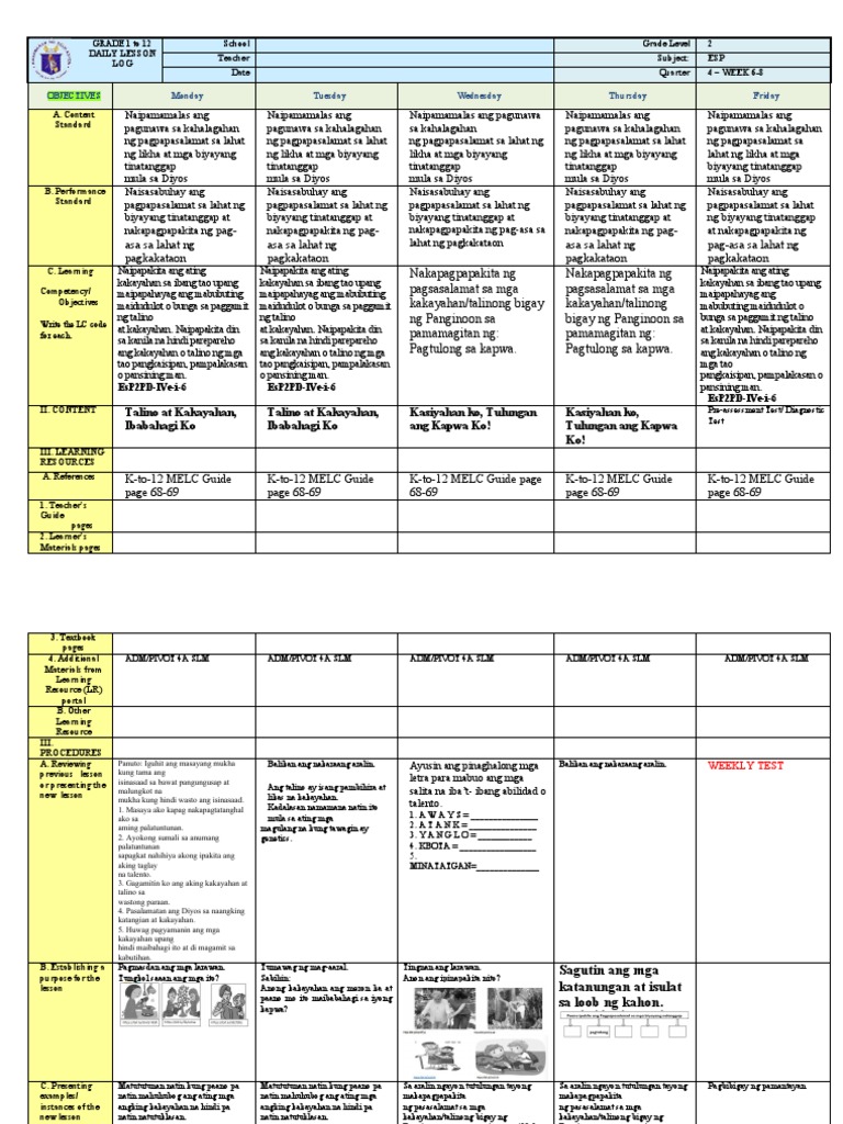 WEEK6 8 DLL ESP | PDF