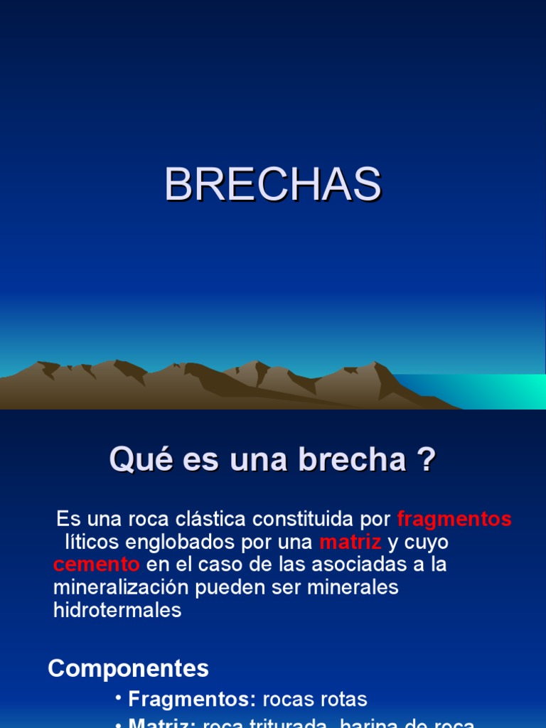 Brecha S | PDF | Roca (geología) | Roca clástica