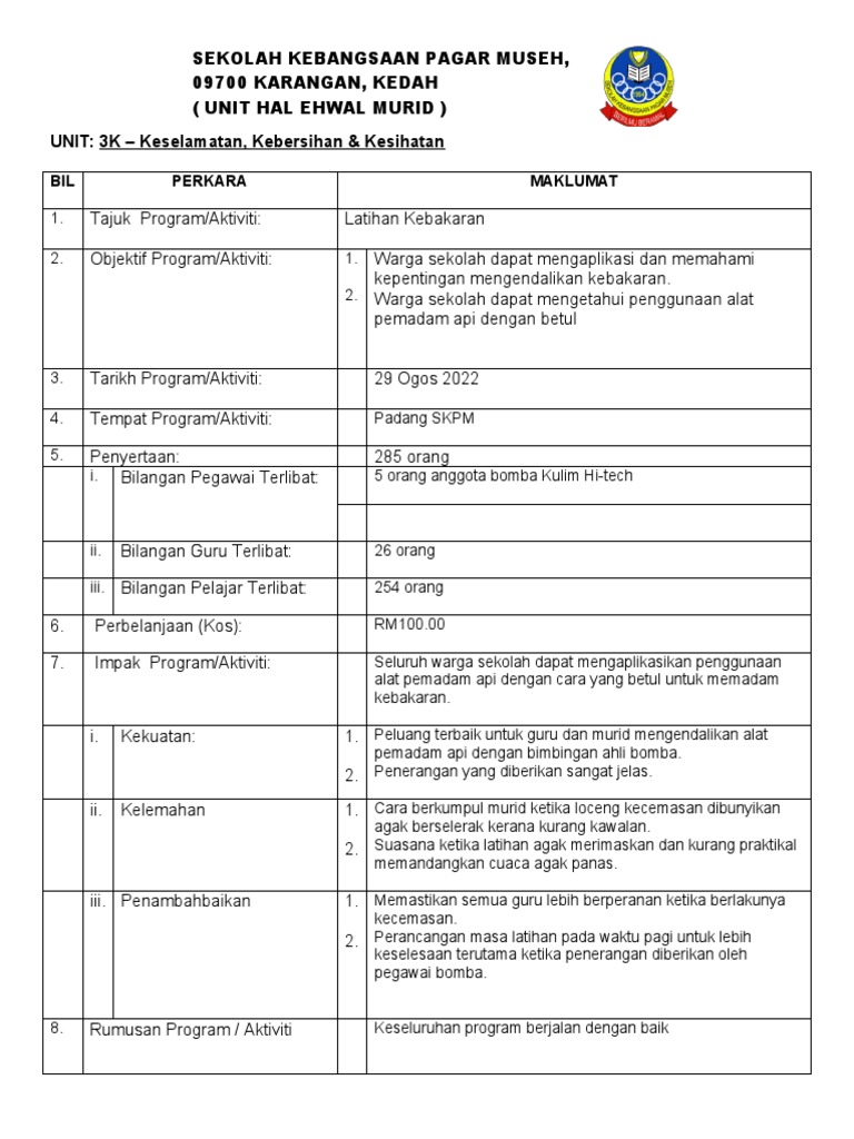 Laporan Unit HEM | PDF