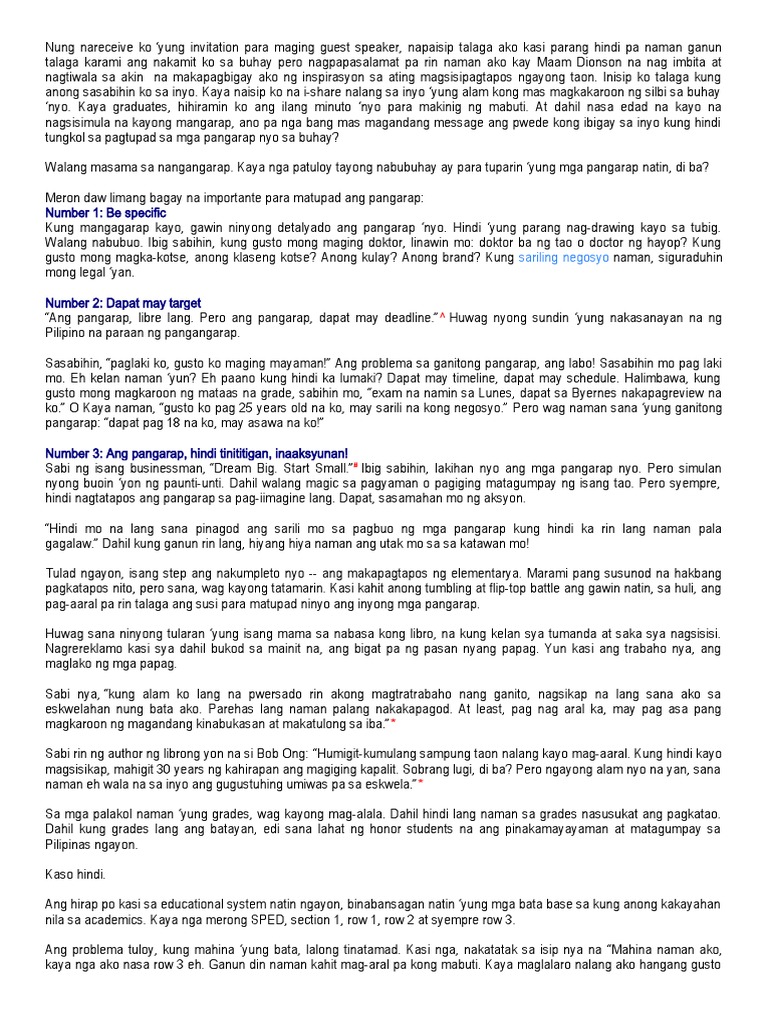 Inspirational Message | PDF