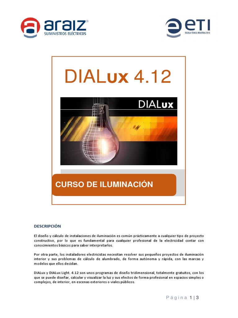 folleto_dialux_4.12 | PDF | Diseño | Software