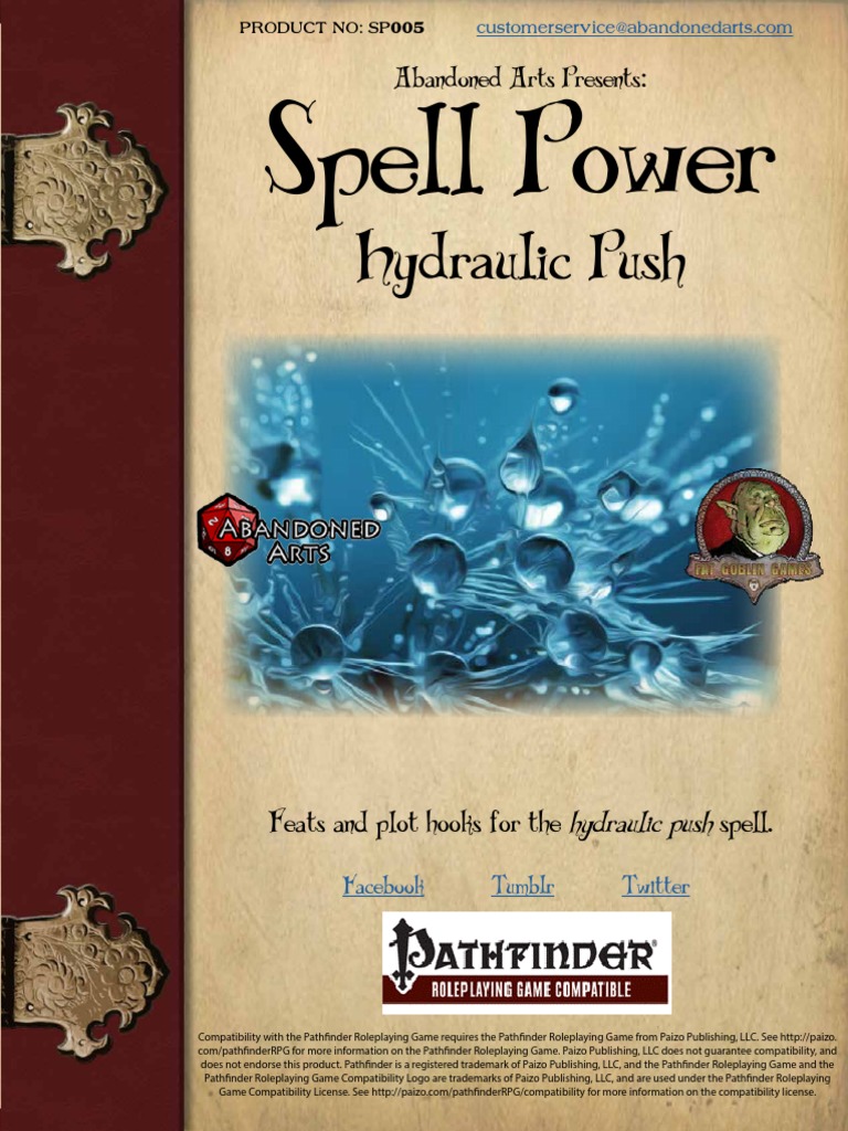 Spell Power Hydraulic Push | PDF