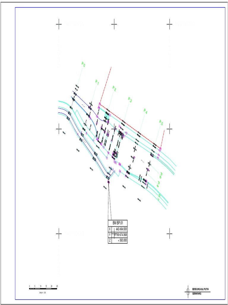 Bendung Banyuputih Kontur-Model | PDF