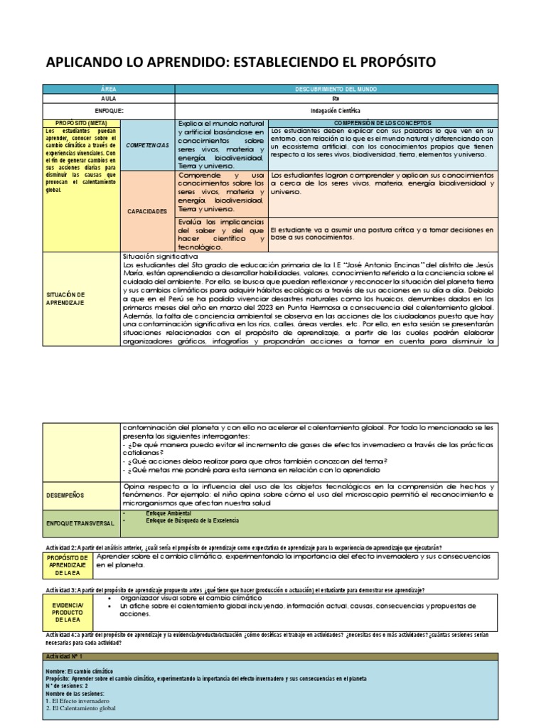 aplicando lo aprendido | PDF