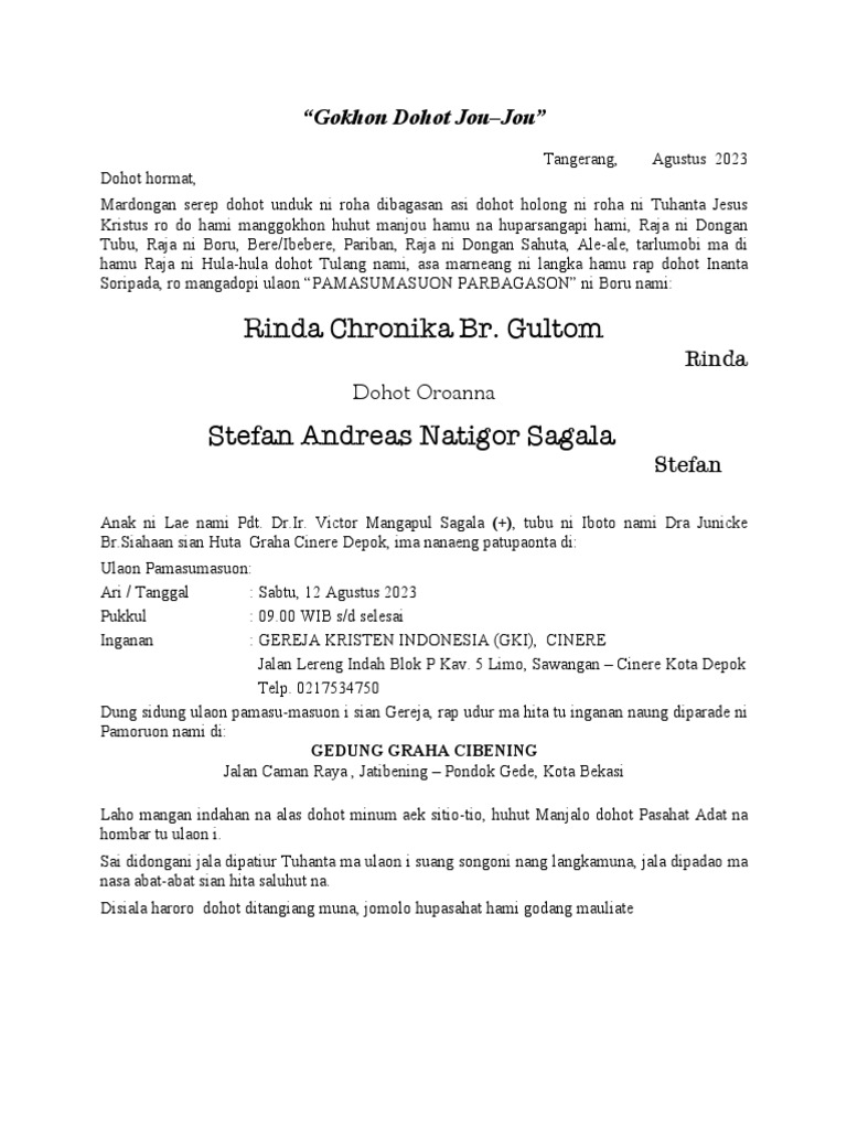 Gokhon Dohot Jou - Jou | PDF