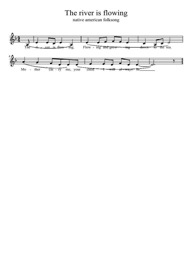 The River Is Flowing | PDF