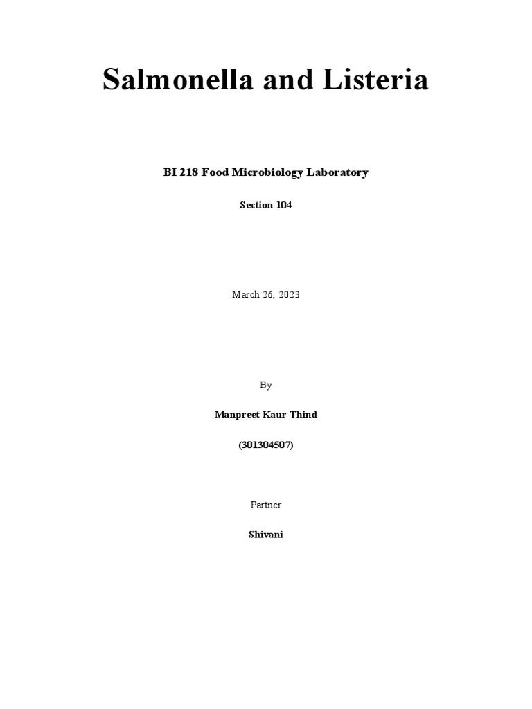 Food Pathogen Isolation Guide | PDF | Foodborne Illness | Microbiology