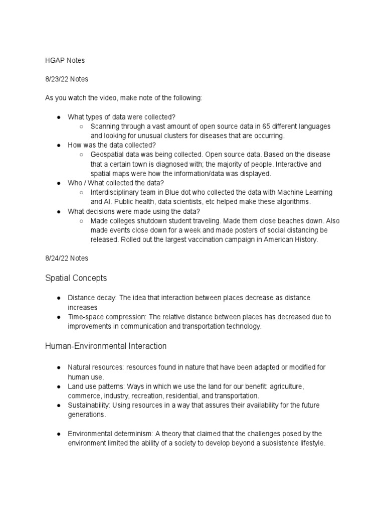 HGAP Notes | Download Free PDF | Agriculture | Urban Sprawl