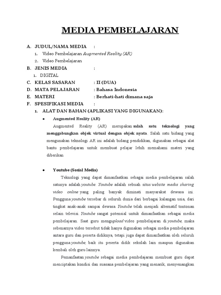 Nining Darsina - Bhs. Indonesia - Media Pembelajaran PP Fase A Kelas 2 | PDF