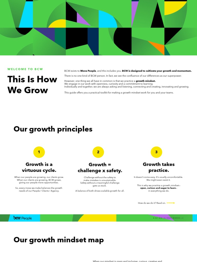 BCW Culture Mindset Guide | PDF | Leadership | Mindset