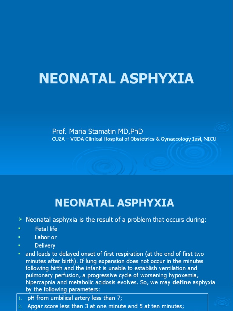 Neonatal Asphyxia | PDF