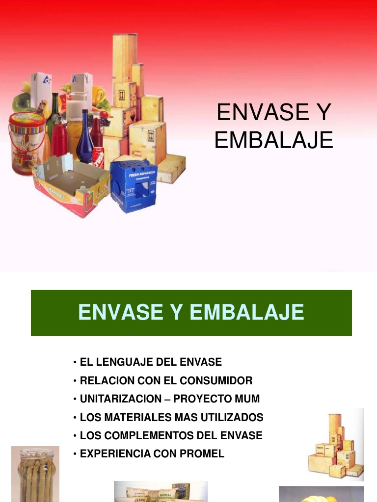 Tema 2 Envase Y Embalajes Pdf Cartón Lentes