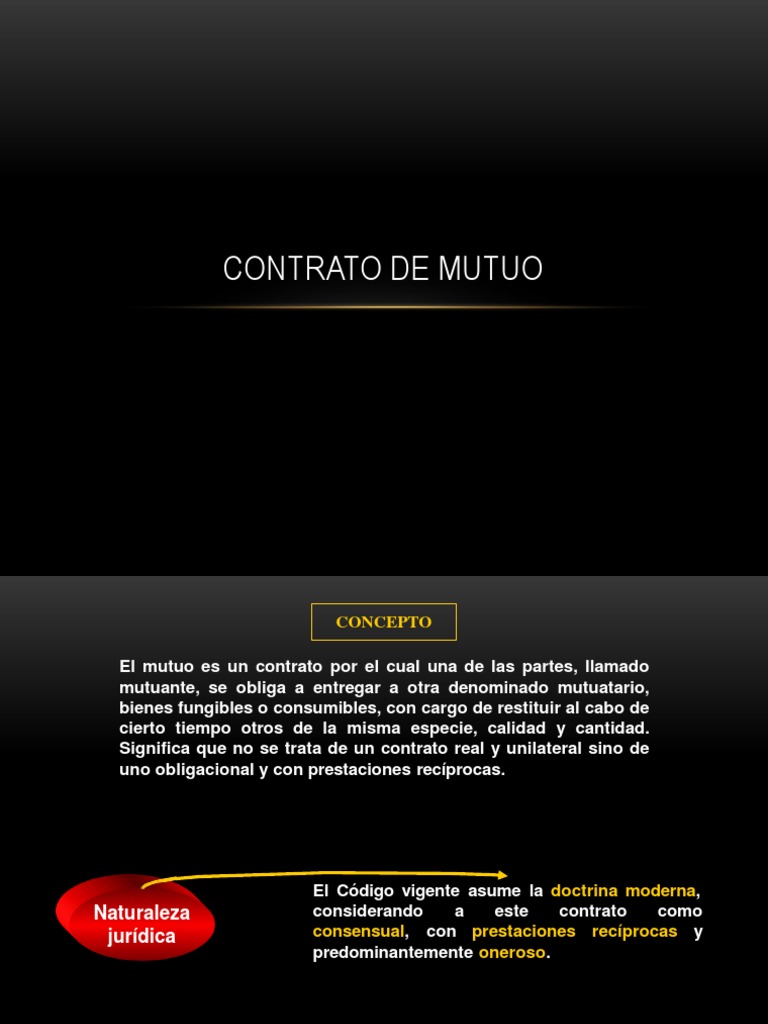 Contrato de Mutuo | PDF