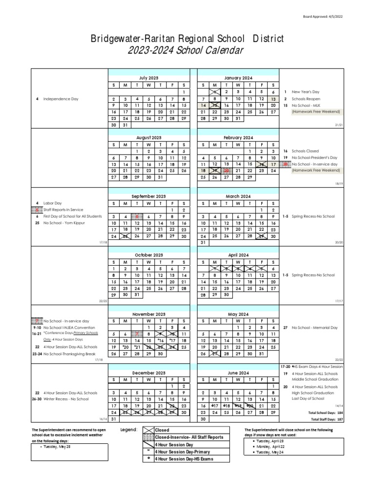 2023 2024 SchoolCalendar Boardapproved 04-05-2022 | PDF