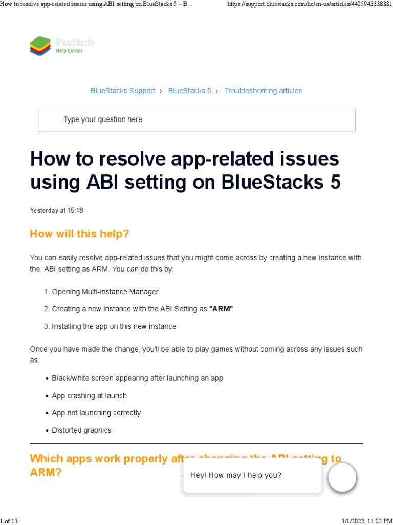 How To Resolve App-Related Issues Using ABI Setting On BlueStacks 5 ...