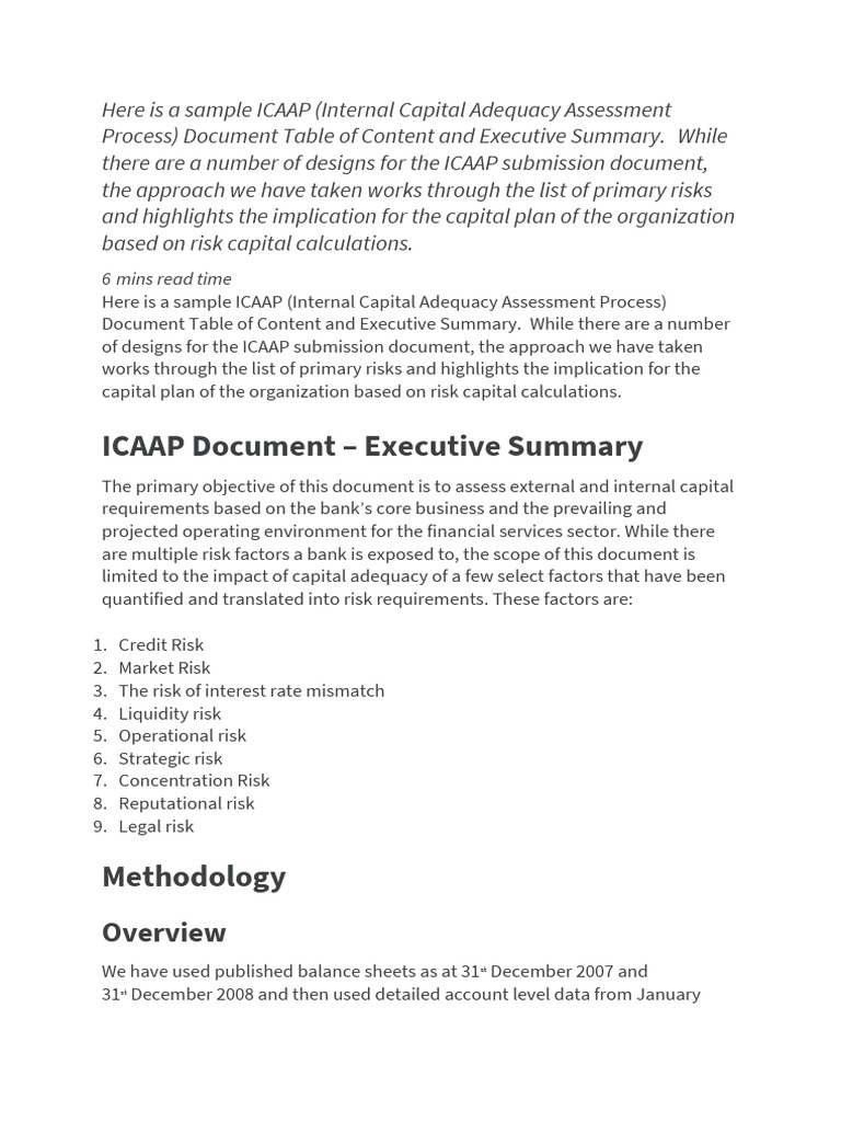 Sample ICCUP Document | PDF