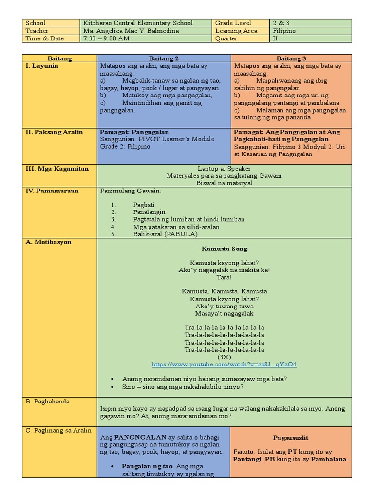Multigrade LP G2 and G3 Filipino | PDF