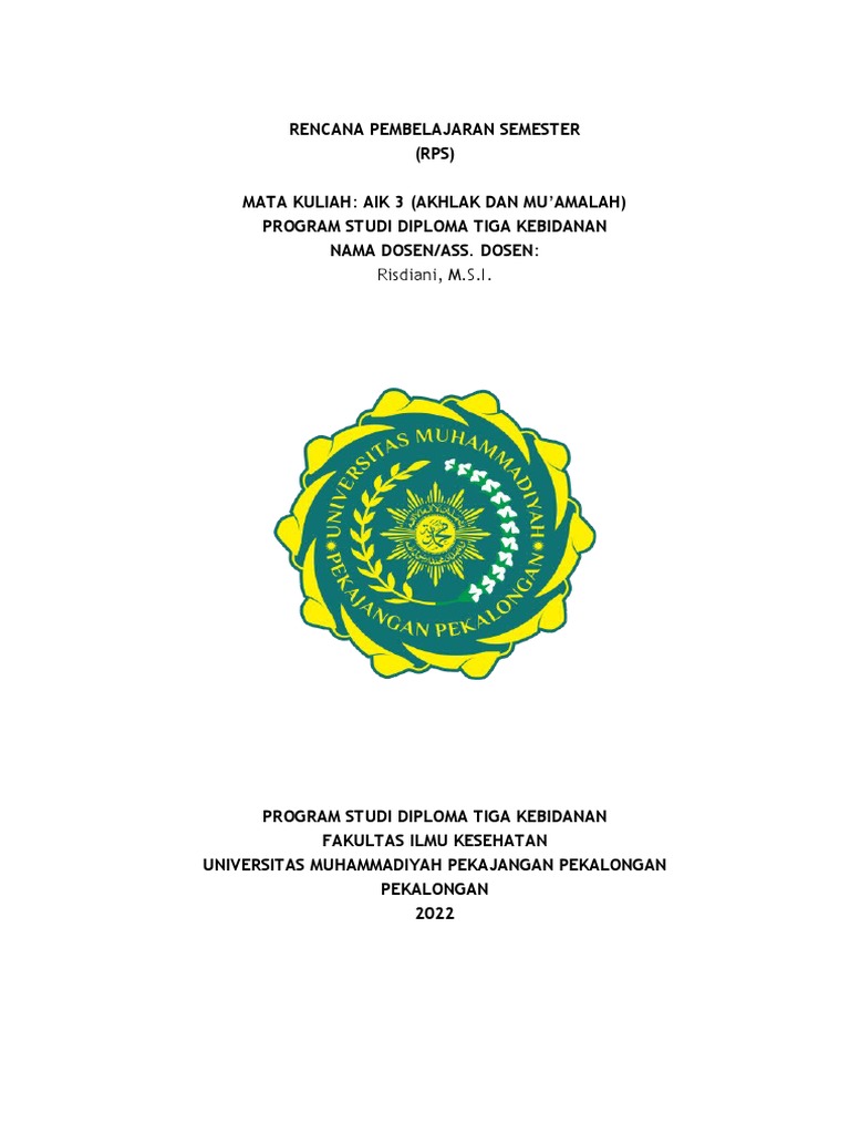 RPS AIK 3 Kebidanan | PDF