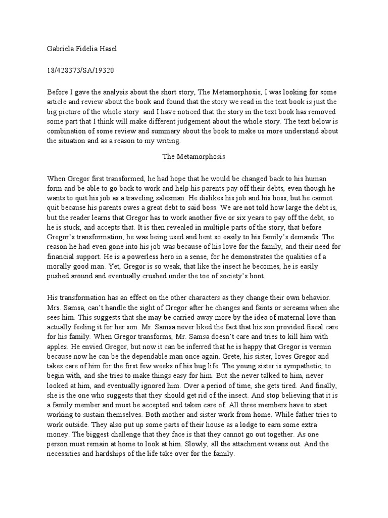 Franz Kafka | PDF | The Metamorphosis