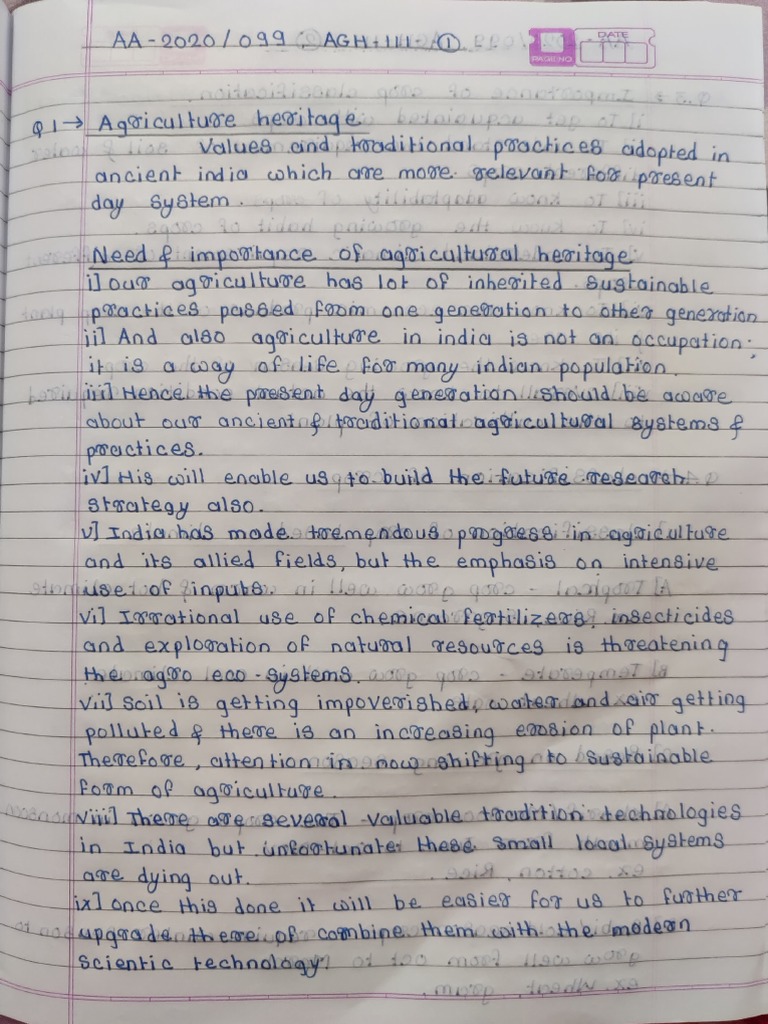 AGH 111 Agriculture Notes | PDF | Agriculture | Botany