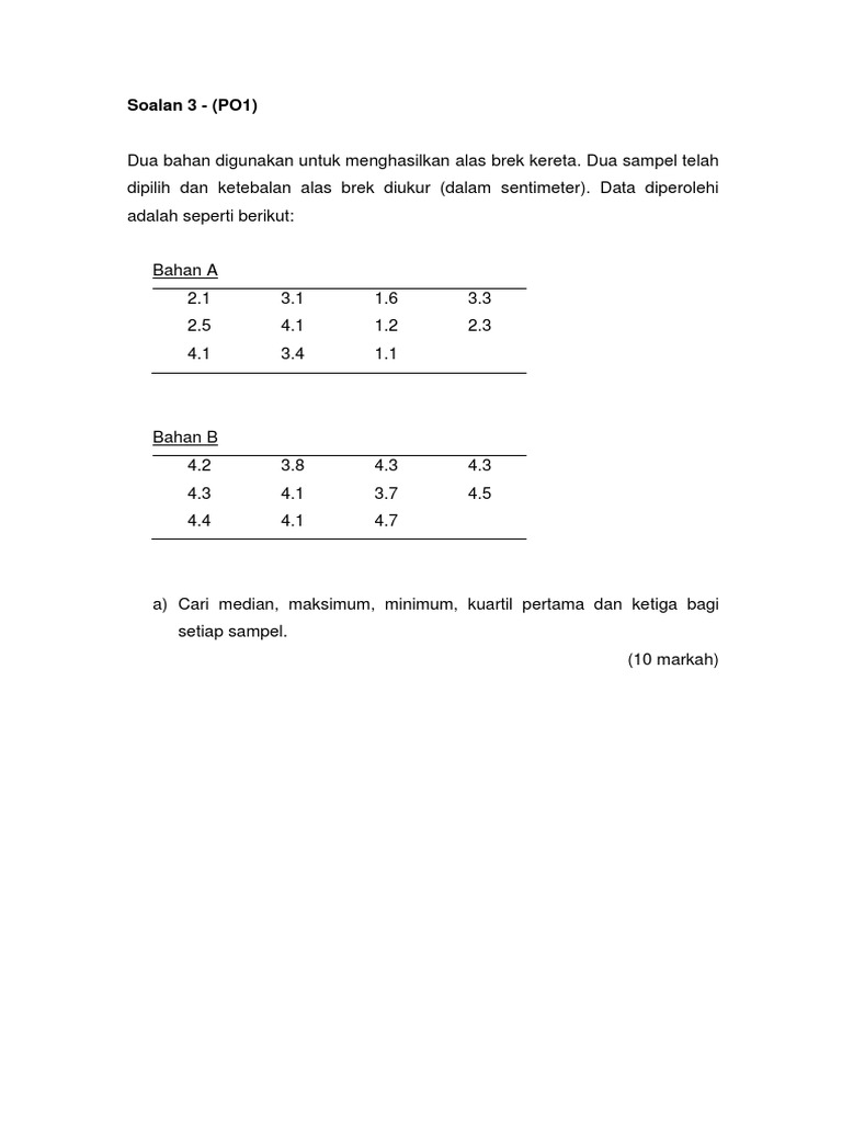 Soalan 3 - (PO1) | PDF | Technology & Engineering