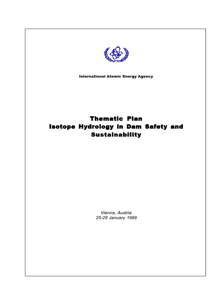 Thematic - Plan - Dam - Safety OIEA 1999 | PDF