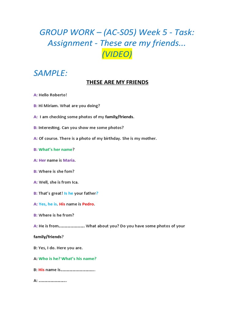 WEEK 5 (Tarea Ejemplo) E1 | PDF